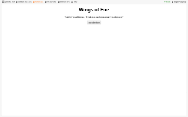 Wings of Fire ― Perchance Generator