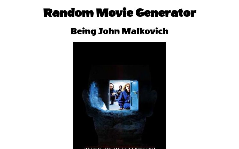 Random Movie Generator