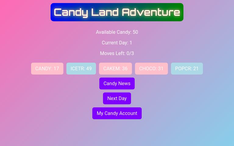 Candy Land Adventure ― Perchance Generator