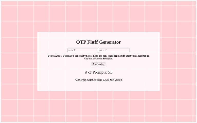 OTP Fluff Generator