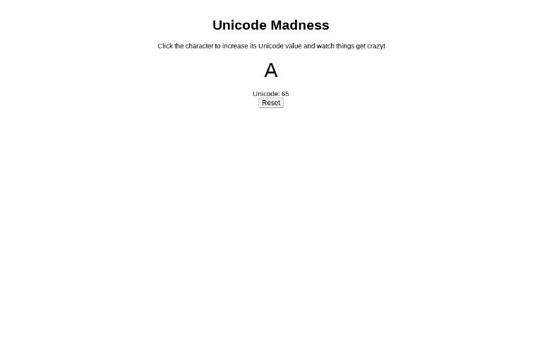 Unicode Madness ― Perchance Generator