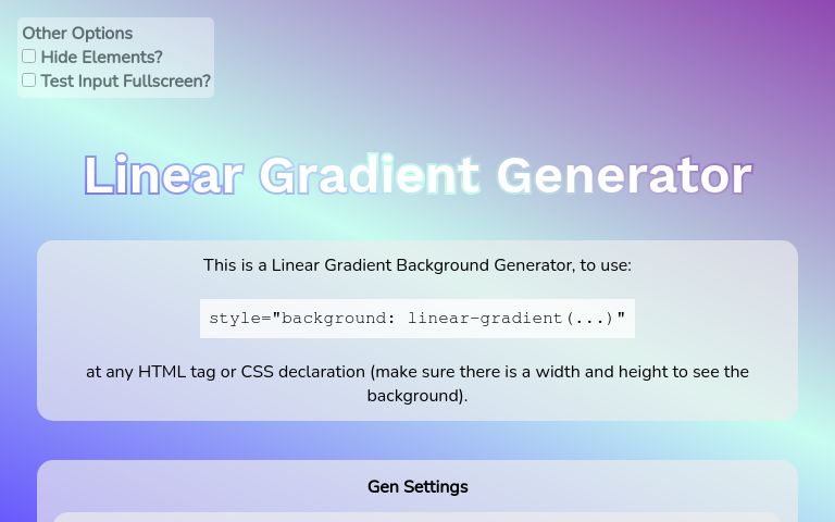 Linear Gradient Generator
