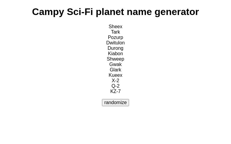 Campy Sci-Fi planet name generator