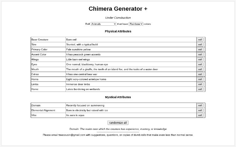 Chimera Generator