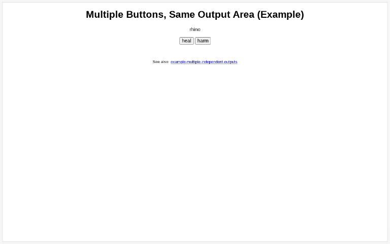 Multiple Buttons, Same Output Area (Example) ― Perchance Generator