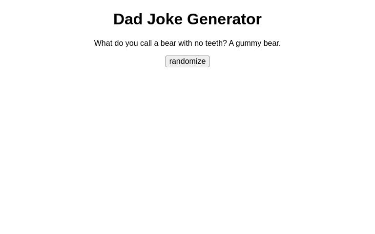Dad Joke Generator