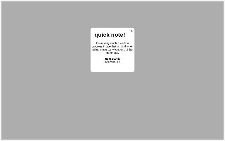 quick note! ― Perchance Generator