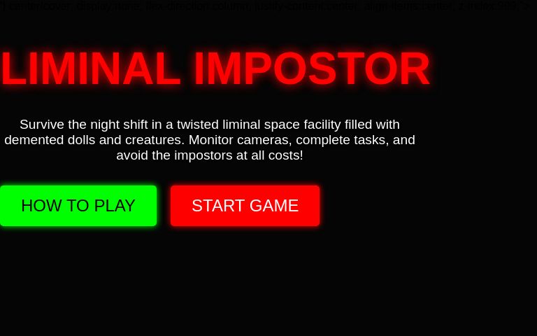 LIMINAL IMPOSTOR ― Perchance Generator