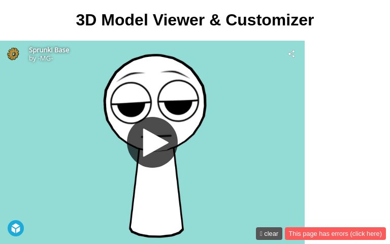 3D Model Viewer & Customizer ― Perchance Generator