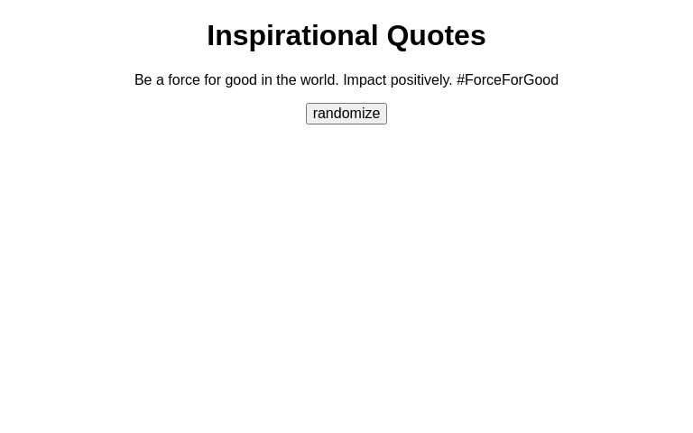 Inspirational Quotes ― Perchance Generator