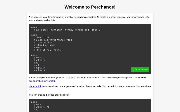 Create a Random Generator
