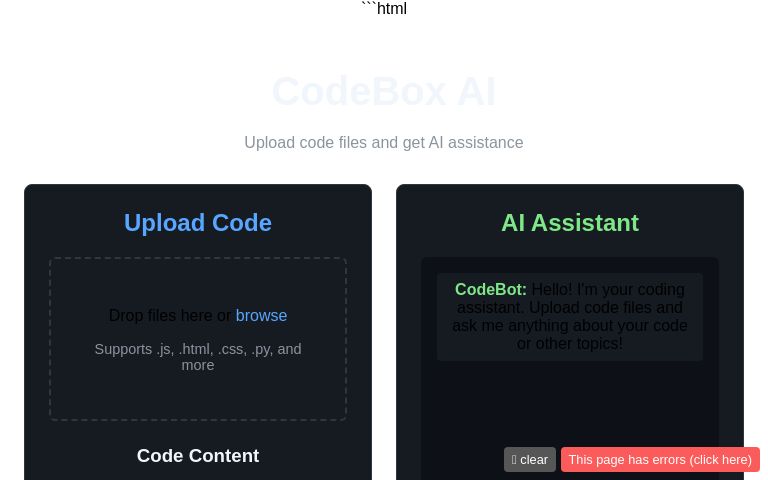 CodeBox AI ― Perchance Generator