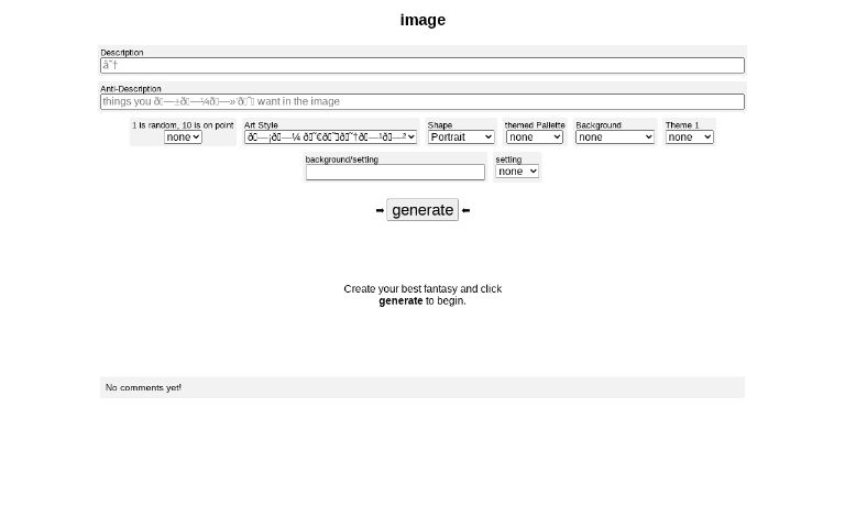 image ― Perchance Generator