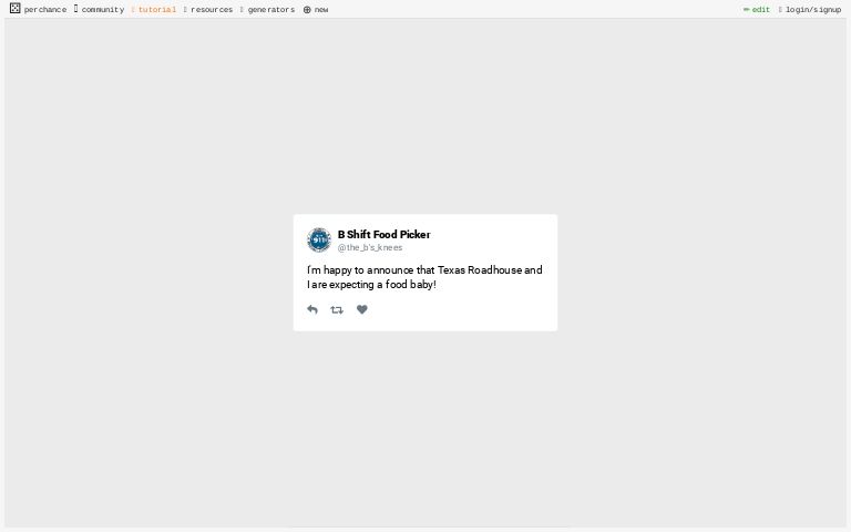 Tweet Template ― Perchance Generator
