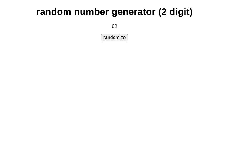 random number generator (2 digit)