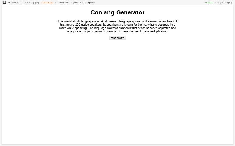 Conlang Generator