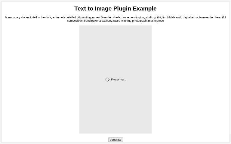 Text to Image Plugin Example ― Perchance Generator