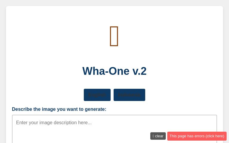 Wha-One v.2 ― Perchance Generator