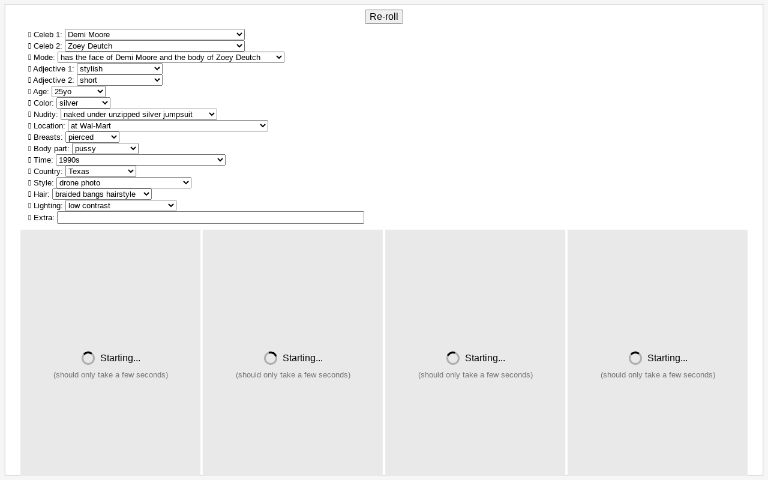 Celebrity Hybrid ― Perchance Generator