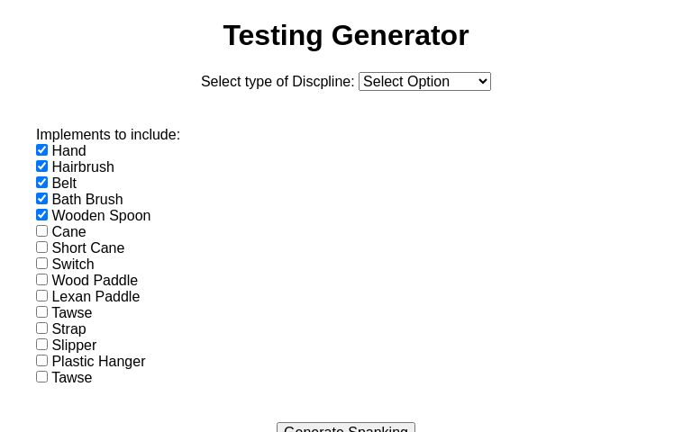 Testing Generator