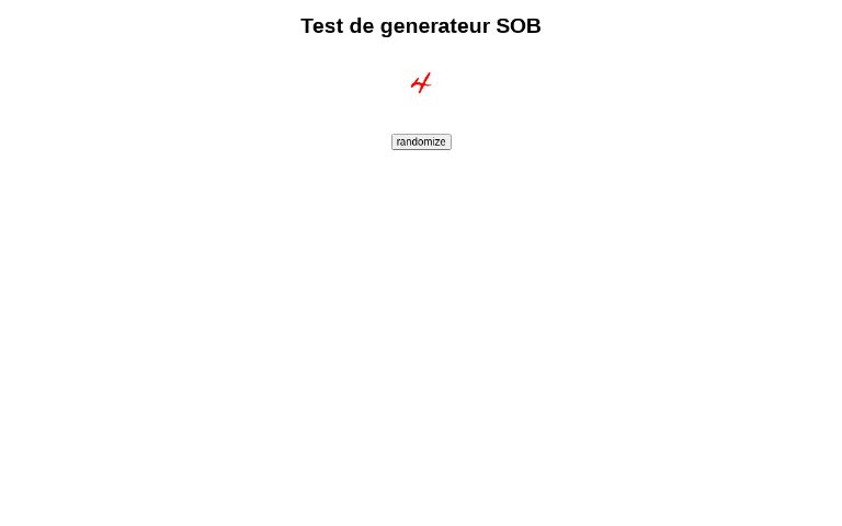 Test de generateur SOB