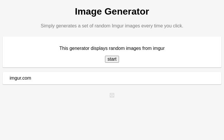 Random Imgur Image Generator