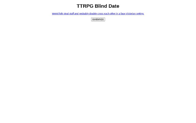 TTRPG Blind Date ― Perchance Generator