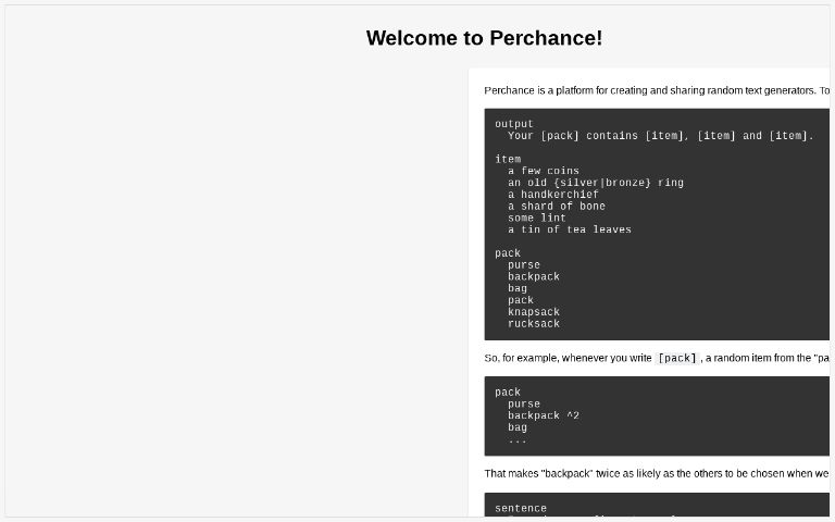 Create a Random Generator - Perchance.org