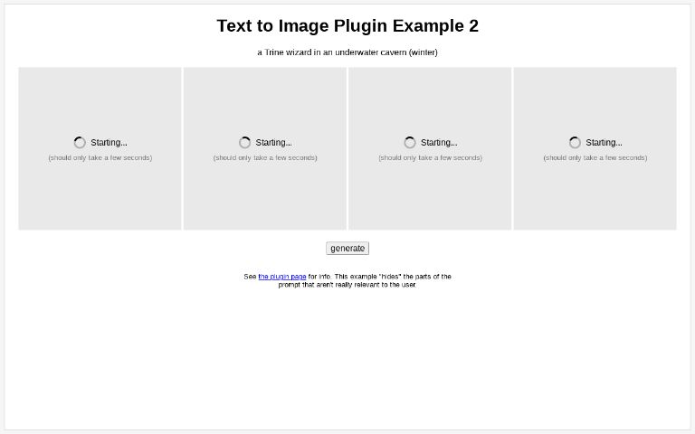 Text to Image Plugin Example 2