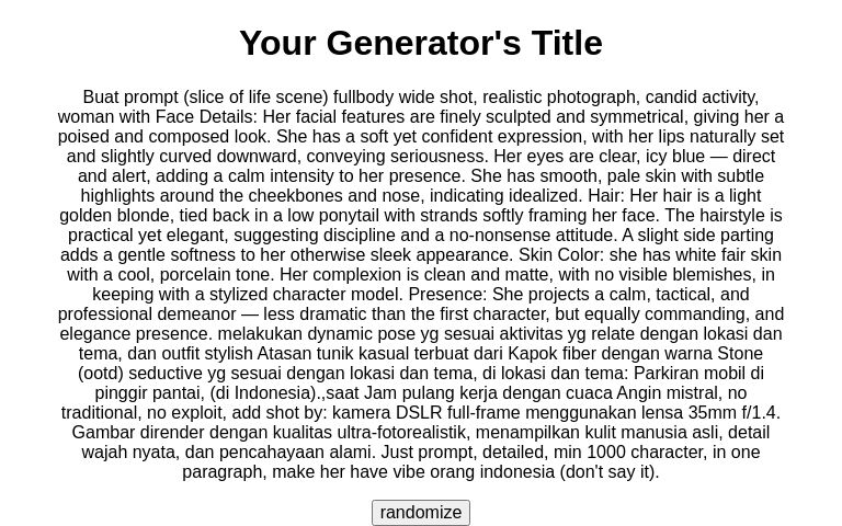 3gle80rdt4 ― Perchance Generator