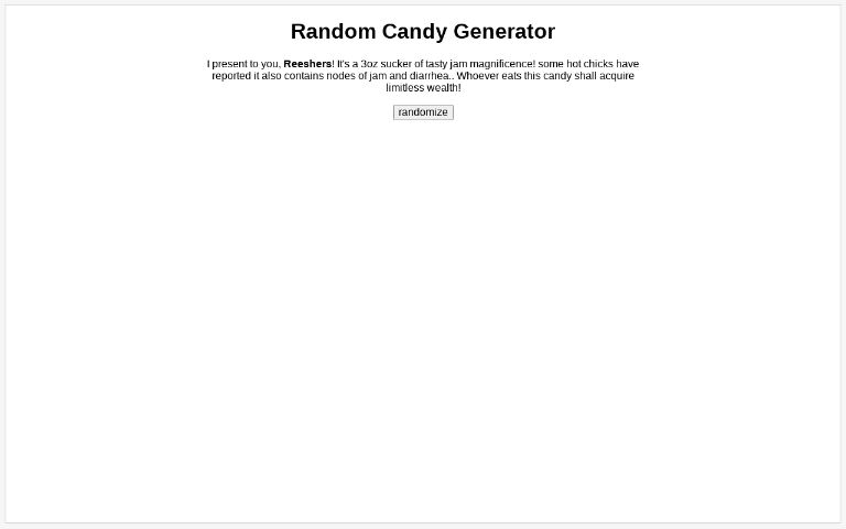 Random Candy Generator