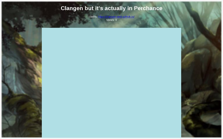Clangen, but it's actually in Perchance ― Perchance Generator