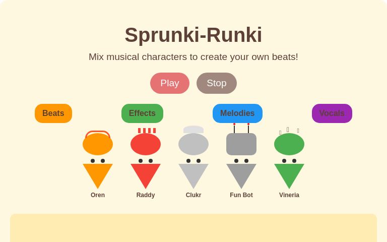 Sprunki-Runki ― Perchance Generator