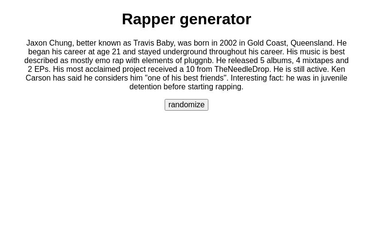 Rapper generator