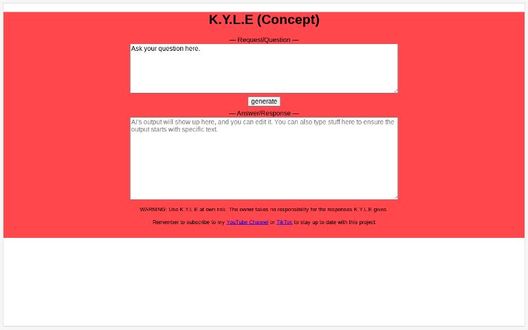 K.Y.L.E (Concept) ― Perchance Generator
