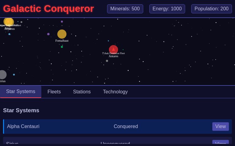 Galactic Conqueror ― Perchance Generator