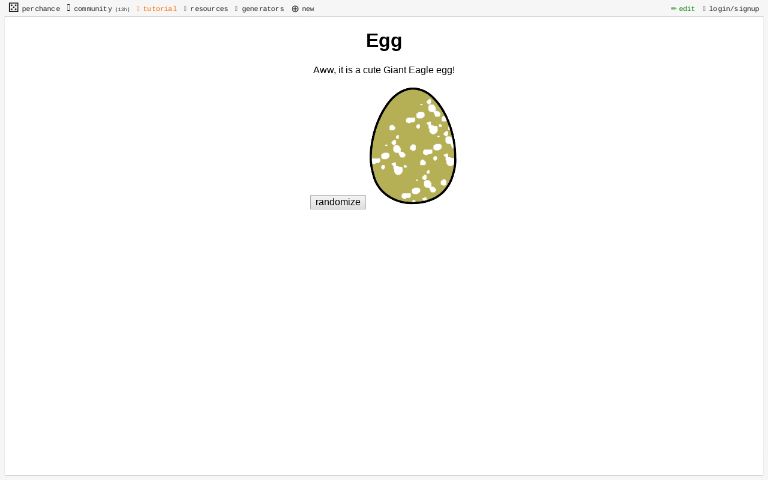 Egg ― Perchance Generator