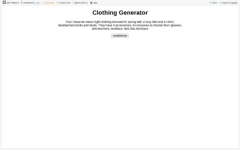 Clothing Generator