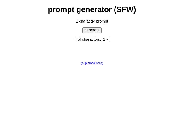 prompt generator (SFW)