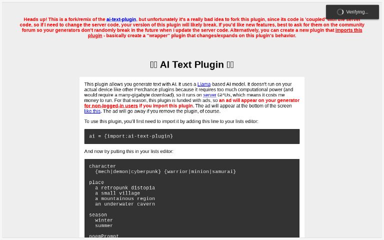 🖋️📜 AI Text Plugin 📖🤖