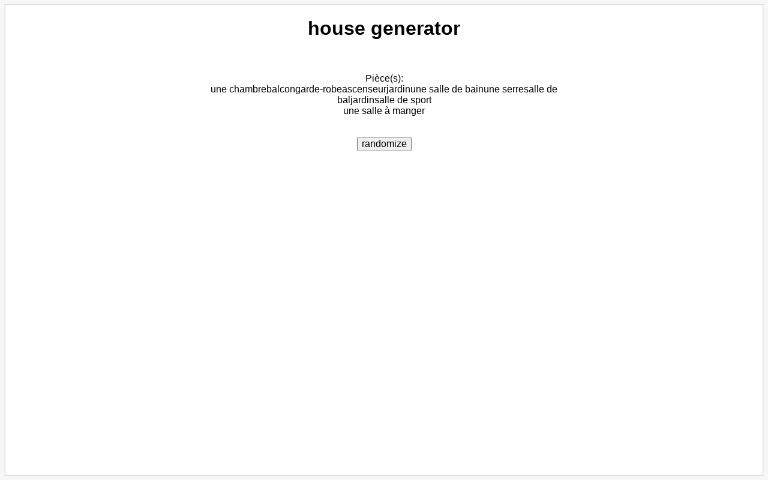 house generator