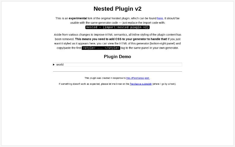 Nested Plugin v2