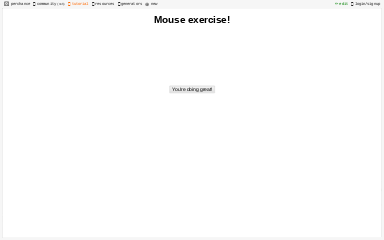 Mouse exercise! ― Perchance Generator
