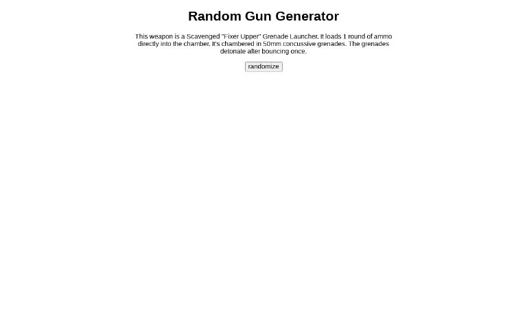 Random Gun Generator