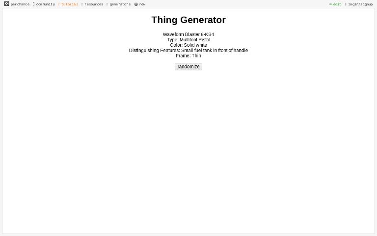Thing Generator