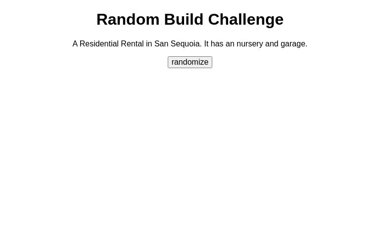 Random Build Challenge ― Perchance Generator