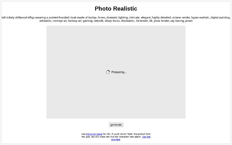 Photo Realistic ― Perchance Generator