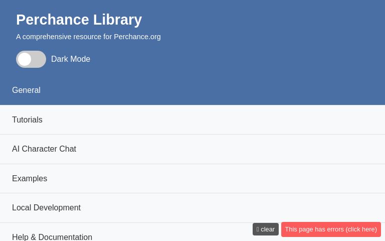 Perchance Library ― Perchance Generator