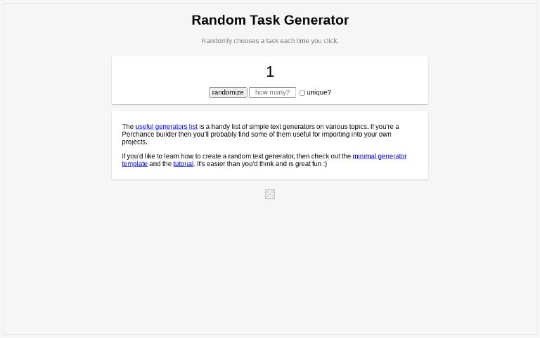 Random Task Generator