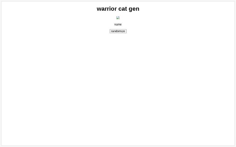 warrior cat gen